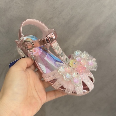 GDN.Mifei夏女童凉鞋公主鞋儿童水晶鞋小女孩包头沙滩鞋凉鞋88761