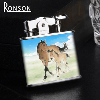 【新年礼物】日本进口ronson朗森打火机马年煤油防风创意送男友
