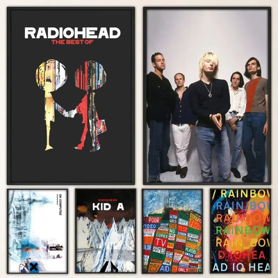 Rock Band Radiohead Poster Vintage Prints Art Home Painting