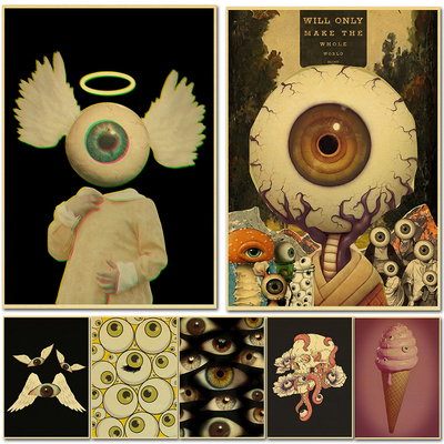 Ins Eyeballs Eye Cool Poster Wall Chart Prints Home Decor