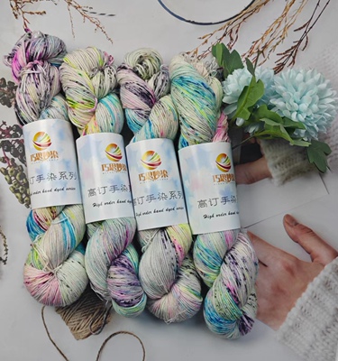 customize luxury手染美丽诺 袜子围巾披肩毛衣 柔软舒适