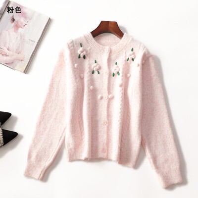 600012当季新款女装精品25年秋季洋气重工毛衣开衫超好看针织开衫