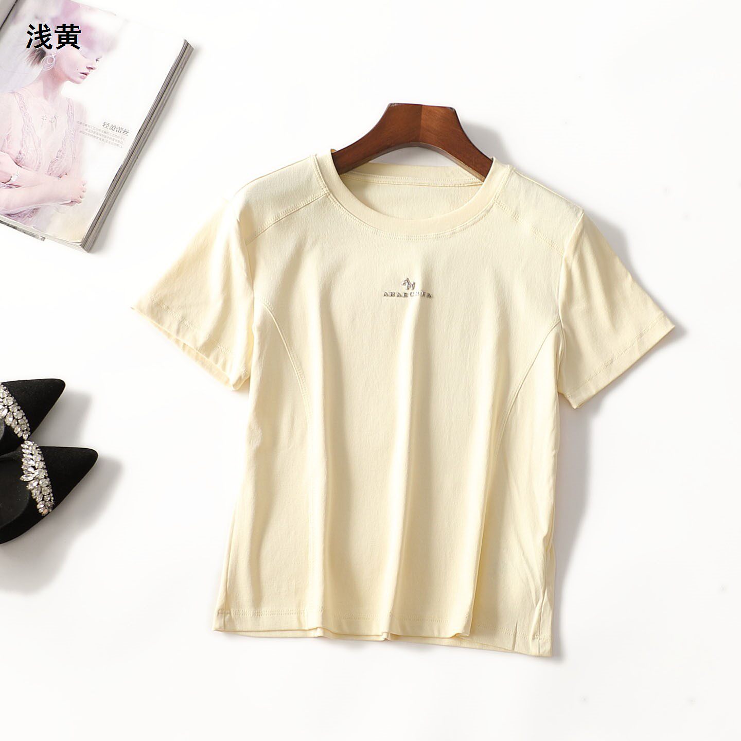 249544 夏T恤 女短款短袖套头.L.XL.2XL.3XL.4XL