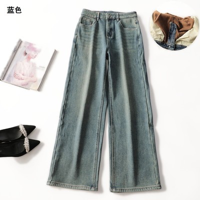 247531 冬牛仔裤 深圳女加绒长款