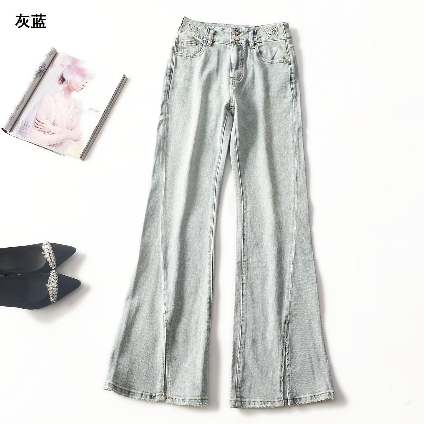 247827 秋牛仔裤 女长款.S.M.L