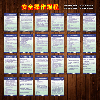 安全操作规程安全生产宣传