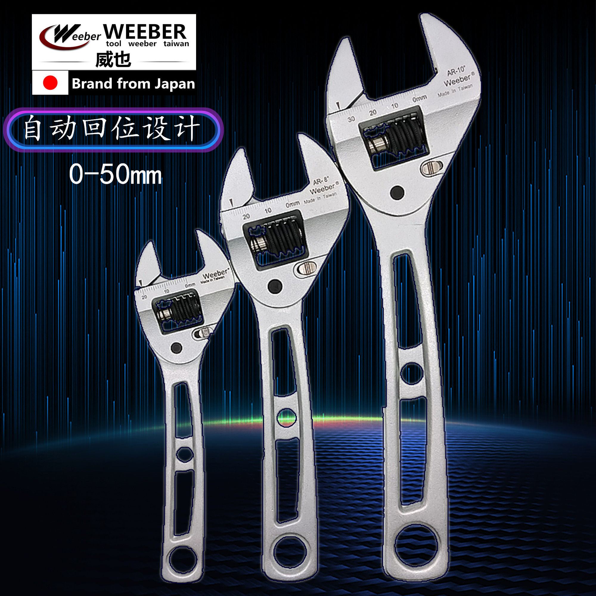 weeber威也棘轮扳手快速活动扳手台湾进口大开口多功能扳手