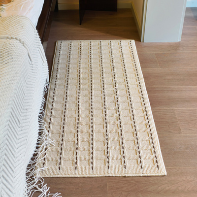 法式奶油风地毯卧室床边毯新款