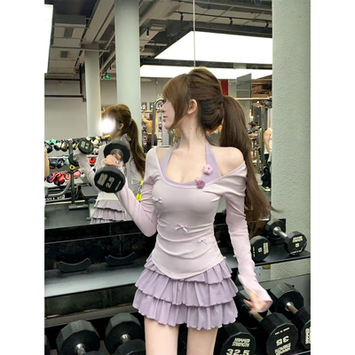 【瑞茜】早秋纯欲风小众设计两件套连衣裙 R9262D