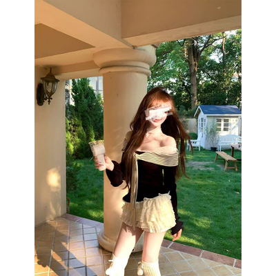 【瑞茜】温香软玉 秋季纯欲ins风针织上衣半裙 R5762-1X