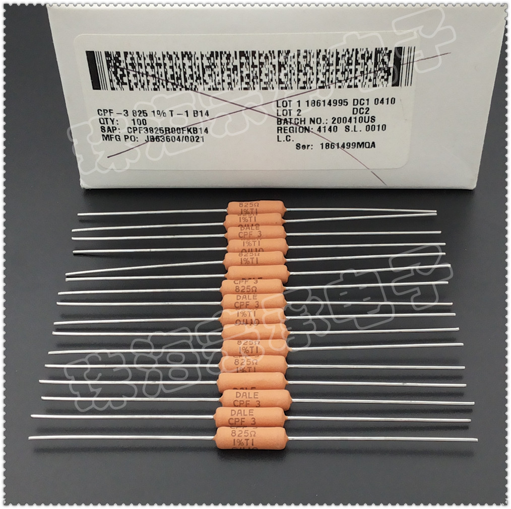 进口美国 825R 3W DALE CPF3 825欧金属膜电阻 VISHAY代820Ω_虎窝淘