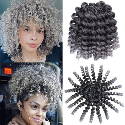5 Packs Wand Curl Hair 8inch Jamaican Bounce Synthetic