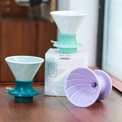 Hario陶瓷凹槽聪明杯V60滤杯