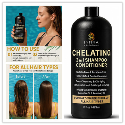 INFINA ESSENTIALS Hard Water Shampoo and Conditioner 2-in-1