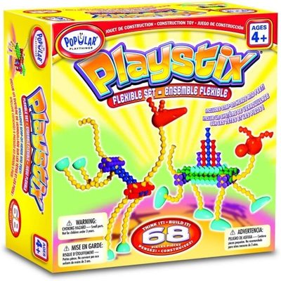 Popular Playthings Playstix Flexible Set Construction Toy