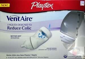 Playtex VentAire, Bottles with Naturalatch Silicone Nipples