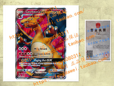 Pokemon Charizard GX SM60 Premium Collection Box Jumbo Over