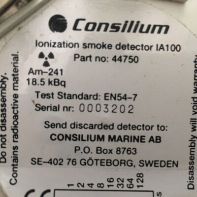 议价CONSILIUM Ionization somke IA100 44750 Consilium 44750