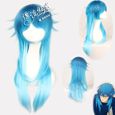 DRAMAtical Murder DMMD濑良垣苍叶蓝色长发假毛cosplay假发 现货