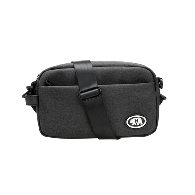 mcrew黑色便携式方形邮差包