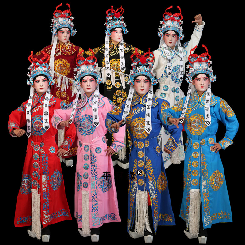 戏曲花剑衣京剧武生箭衣戏剧服装秦腔豫剧越剧武将剑袖大武生剑衣