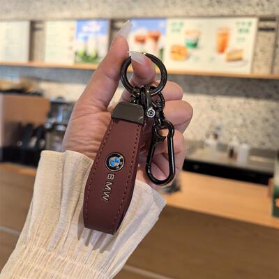 高级感皮革手绳BMW7系5系3系6系GTX1X2X3X5X6男女汽车钥匙扣