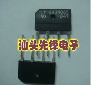 【汕头先锋电子】全新原装 KBJ406G 液晶全桥 3A整流桥 扁桥堆