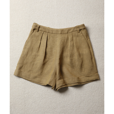 TANG TOWN 26夏 度假感悠闲氛围~降温亚麻清凉舒服显腿长短裤
