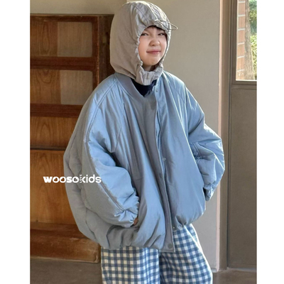 吾束wooso韩版面包服夹棉外套