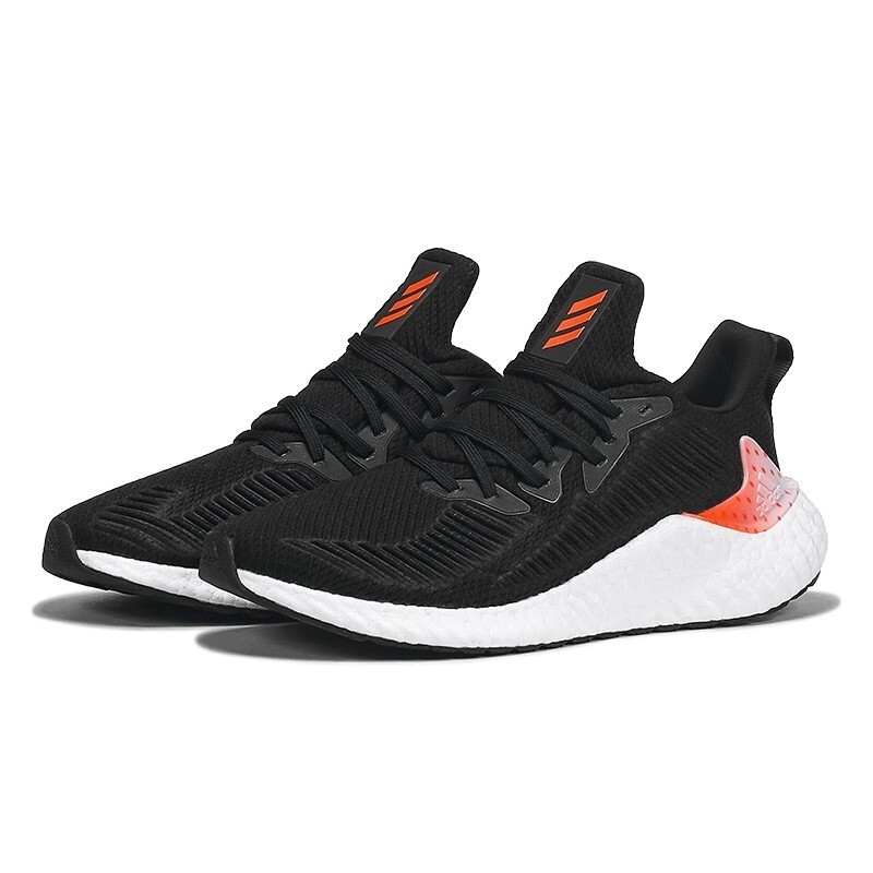 阿迪达斯男鞋2021春季新款运动鞋Alphaboost轻便休闲跑步鞋EH3313_虎窝淘