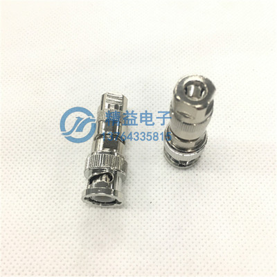 高频同轴连接器BNC-JS-3镀金接头SQ9 (SBNC)J-3公头内针兼容Q9