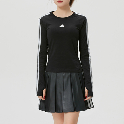 2026新款 阿迪达斯女装圆领长袖T恤 柔软透气打底衫KS0030 KS0029