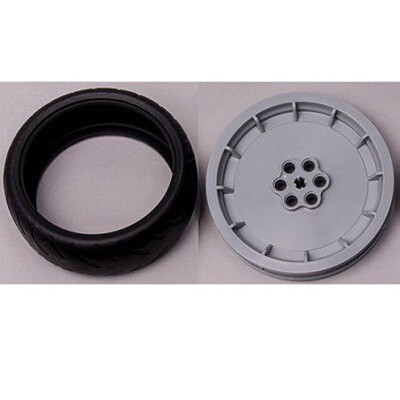 【50G起订】跨境MOC积木兼容积木46334小颗粒75x15.8mm轮毂46335