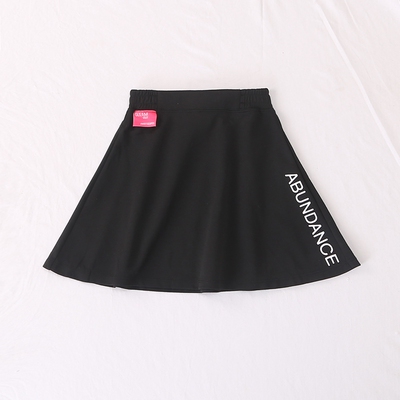 半松紧字母A版半身裙清新甜美