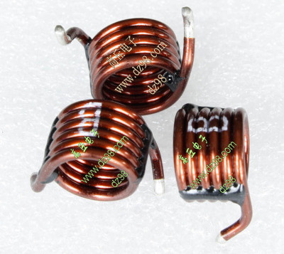 1uH 线径2.1mm 空心电感 纯铜电感线圈 滤波电感 纯铜电感
