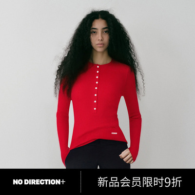 NO DIRECTION+ 羊毛修身打底衫女N540118647C