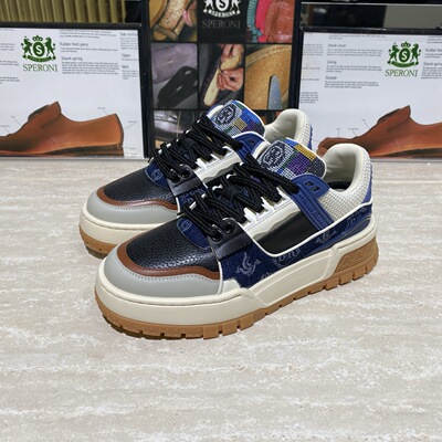 BUZZ ROBBINS 26春夏新款彩色logo字母刺绣男士休闲鞋板鞋