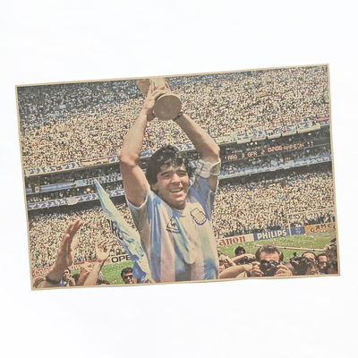 球王马拉多纳定制大尺寸海报