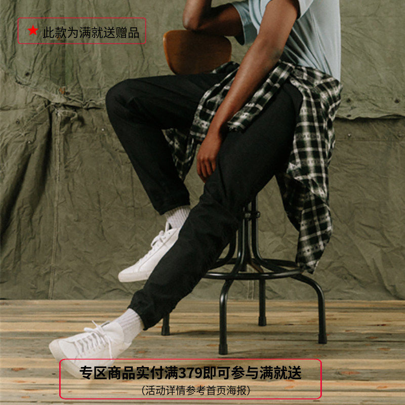 美国潮牌publish Baz jogger侧边拼接松紧 立体褶皱束脚裤ins超火