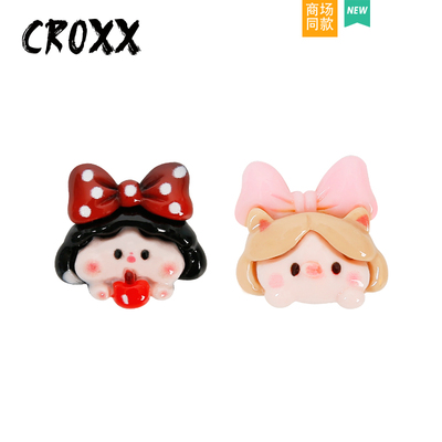 CROXX 可爱蝴蝶结女孩洞洞鞋配饰鞋花diy装饰扣高级卡通 鞋扣卡扣