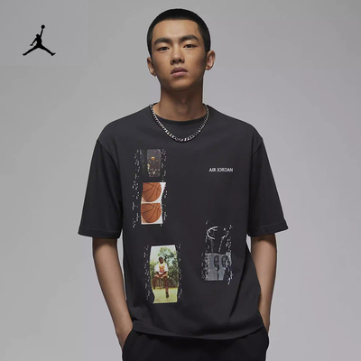 Jordan男子纯棉圆领短袖