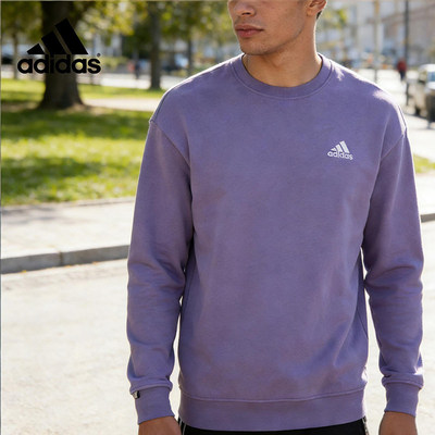 阿迪达斯长袖男圆领运动卫衣