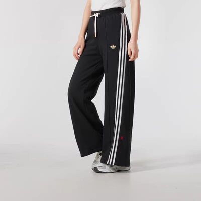 阿迪达斯三叶草女裤2026新款运动裤宽松休闲裤直筒阔腿长裤JL8436