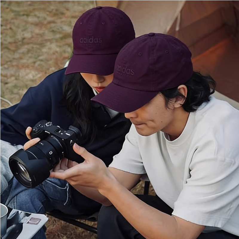 Adidas/阿迪达斯韩系棒球帽男户外运动软顶遮阳帽子女防晒JX5765
