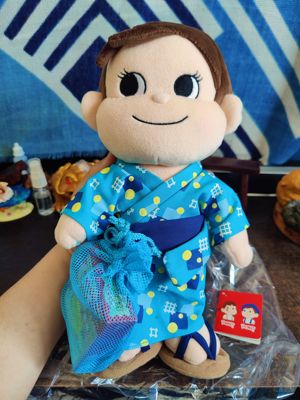 不二家牛奶弟和服毛绒peko公仔手办模型公仔摆件景品玩具现货