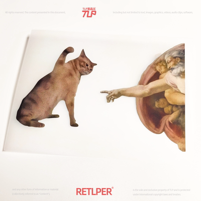 RETLPER镂空猫咪防水搞笑汽摩贴