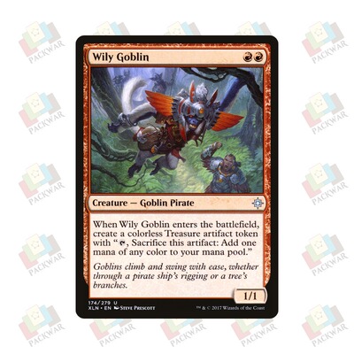 牌客窝 万智牌 狡诈鬼怪 Wily Goblin 银 红