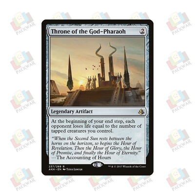 万智牌 法老神王座 Throne of the God-Pharaoh 金 神器 闪
