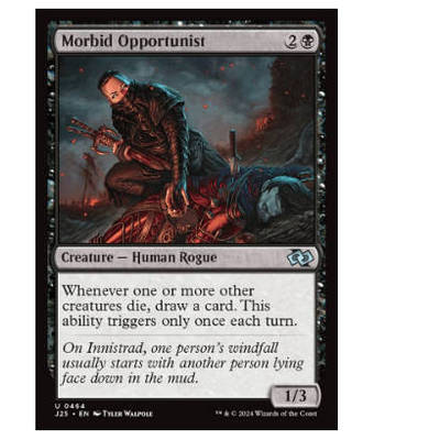 牌客窝 万智牌 病态投机者 Morbid Opportunist 银 黑 闪