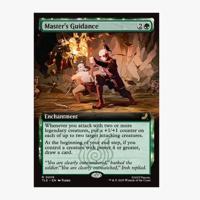 牌客窝 万智牌 宗师的指引 Master's Guidance 金 绿 闪